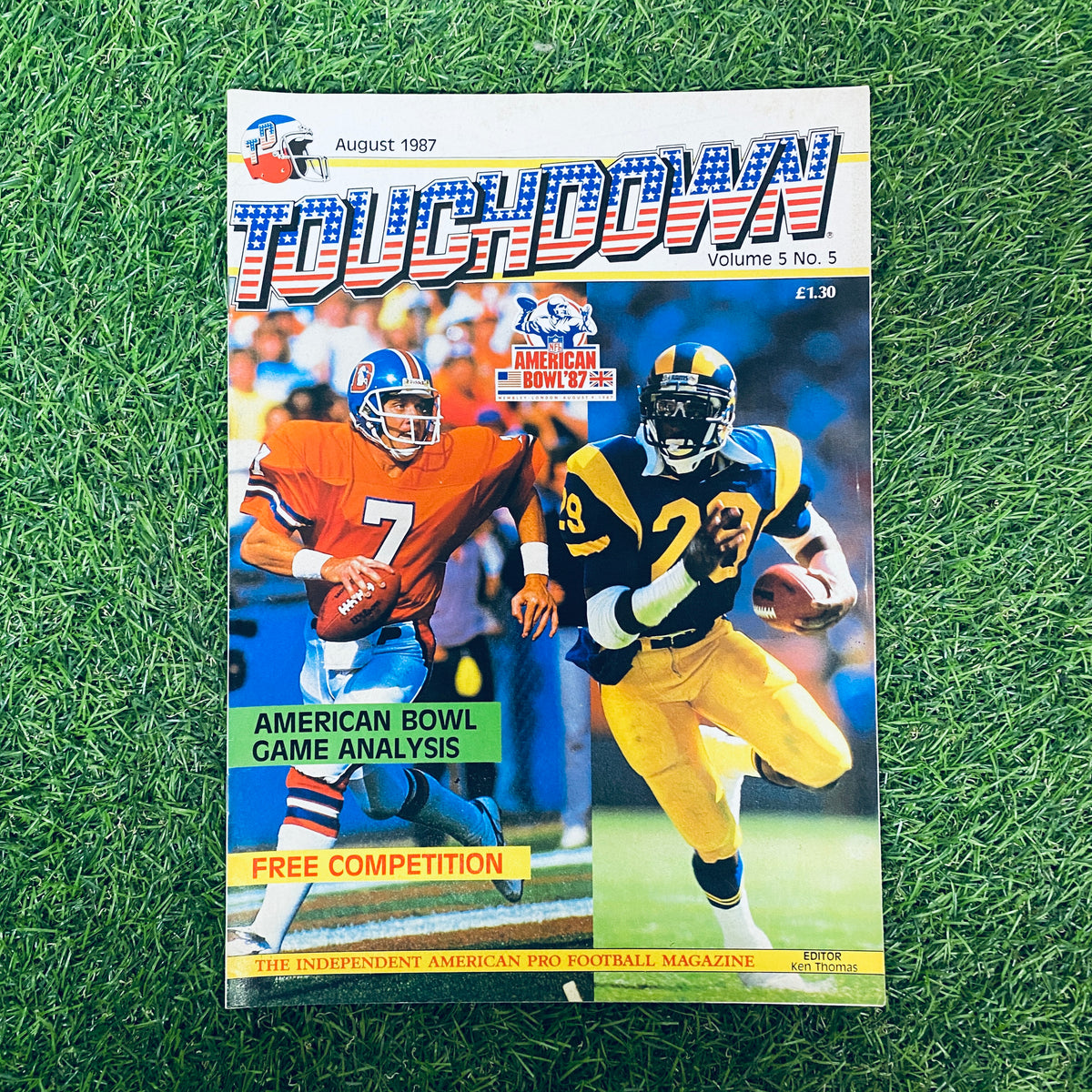 Touchdown Magazine August 1987 Volume 5. No. 5 – National Vintage ...