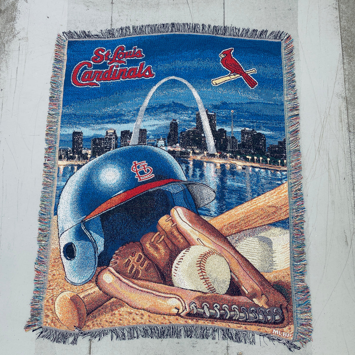 St. Louis Cardinals: Triple Woven Rug – National Vintage League