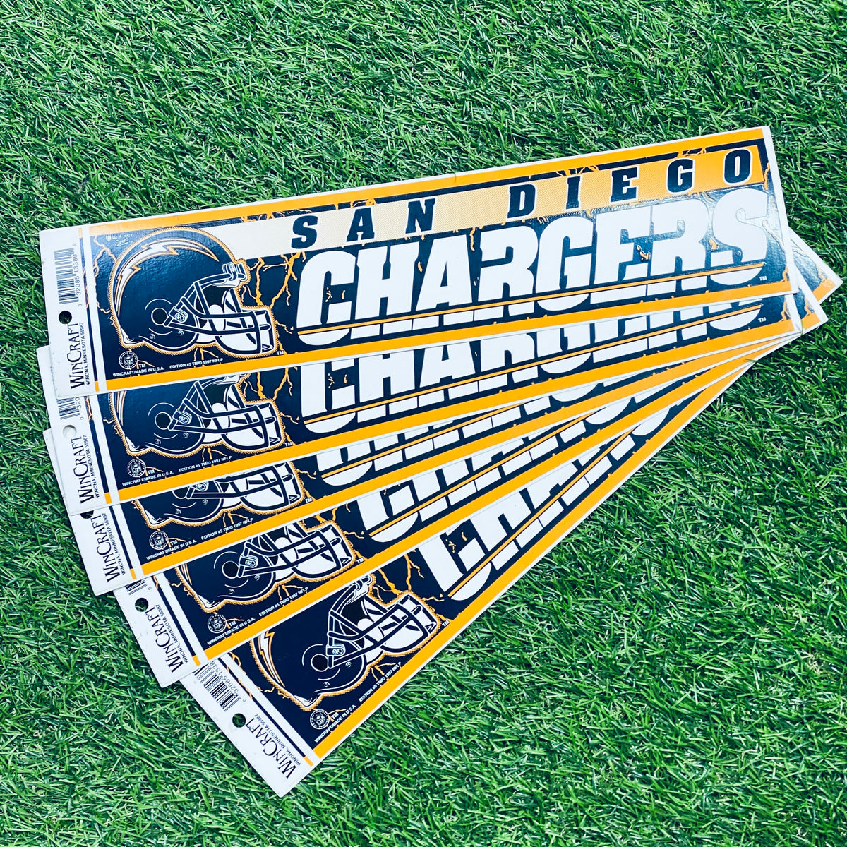 San Diego Chargers: 1997 WinCraft Bumper Sticker – National Vintage ...